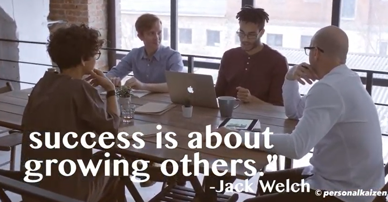 Jack Welch – Success is all about growing others – Personal Kaizen